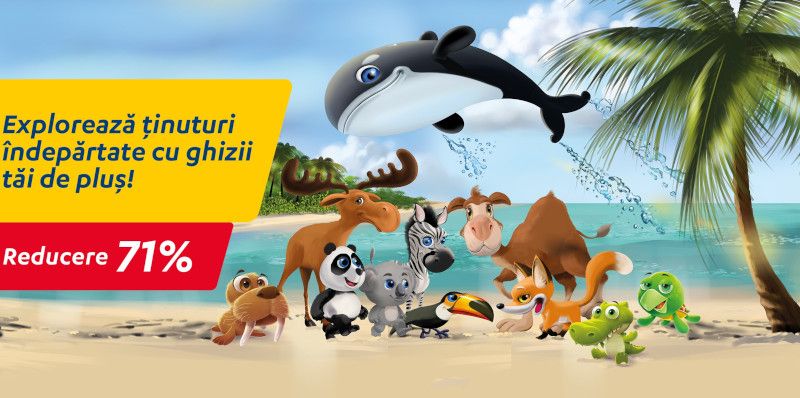 Colecția cu animale de pluș Big Headz de la Petrom | LiRC.ro